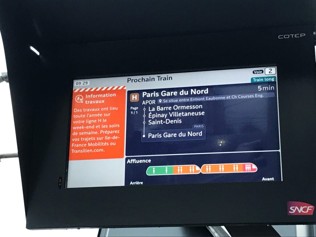 L’affluence voiture par voiture pour les trains Transilien - SNCF NUMÉRIQUE